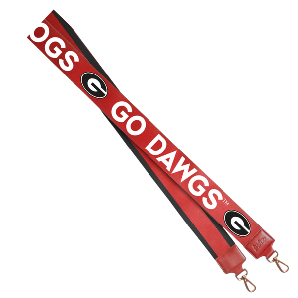 College Jewelry: GO DAWGS UNIVERSITY OF GEORGIA BEADED BAG STRAP- Fan Glam