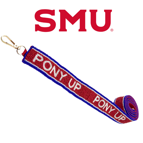 College Jewelry: PONY UP SMU SOUTHERN METHODIST UNIVERSITY BAG STRAP ...